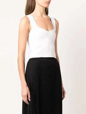 A.L.C. Jordana Cropped Tank Top - White