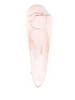 FERRAGAMO Bow-detail Leather Pumps - Neutrals