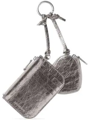 Balenciaga Le Cagole Clip-On Card And Mirror - Silver | Editorialist