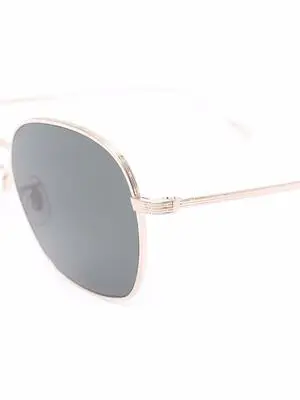 Oliver Spencer Adès Square Frame Sunglasses - Gold