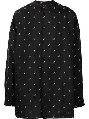 OAMC Bow-motif Band-collar Shirt
