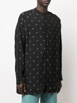 OAMC Bow-motif Band-collar Shirt