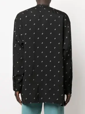 OAMC Bow-motif Band-collar Shirt