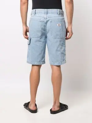 Dickies Knee-length Denim Shorts - Blue