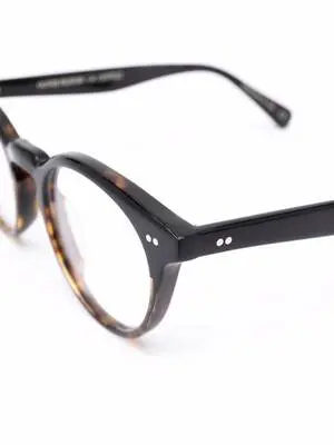 Oliver Spencer Romare Round-frame Eyeglasses - Black
