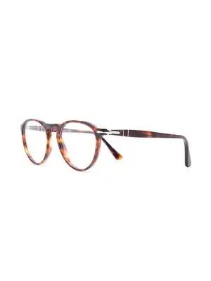 Persol Tortoiseshell Round Frame Glasses
