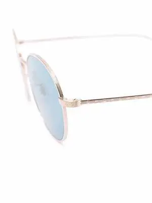 Oliver Spencer Altair Round-frame Sunglasses - Gold