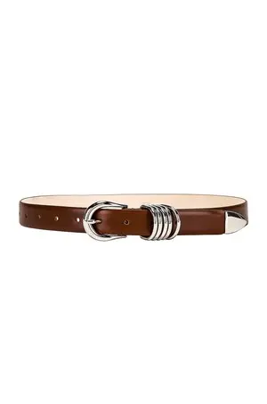 DEHANCHE Hollyhock Belt Camel & Silver