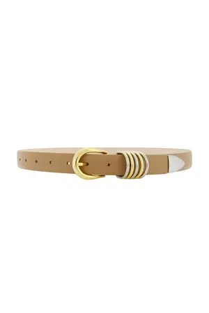 DEHANCHE Hollyhock Belt Cappucino  Silver  & Gold