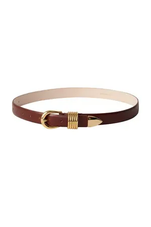 DEHANCHE Hollyhock Belt Mahogany & Gold