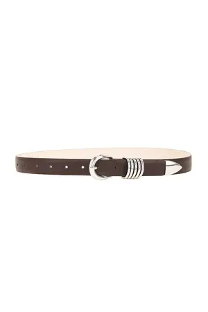 DEHANCHE Hollyhock Belt Tobacco & Silver