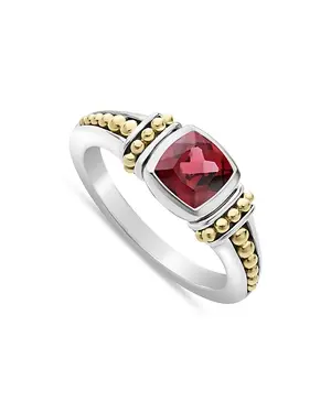 Lagos Rittenhouse Rhodolite Garnet Ring - Red/silver