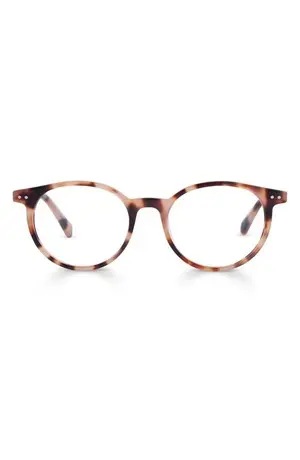 Eyebobs 49mm Round Frame Reading Glasses - Pink Tortoise