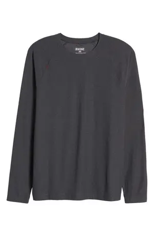 RHONE Reign Long Sleeve T-shirt - Black Heather