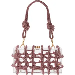 Cult Gaia Bess Shoulder Bag Shell Pink