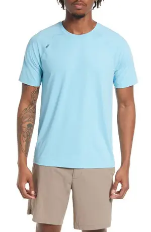 RHONE Rhone Reign Performance T-Shirt Fountain Blue