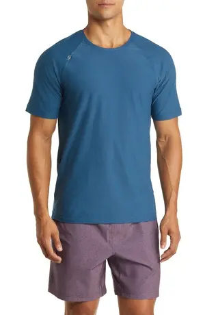 RHONE Rhone Reign Performance T-Shirt Storm Blue/ Navy