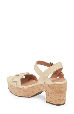 CHOCOLAT BLU Glenda Platform Sandal - Cream Leather