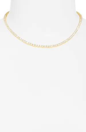 SHYMI Classic Cubic Zirconia Tennis Necklace - Gold