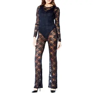 HAUTY Lace Catsuit - Black