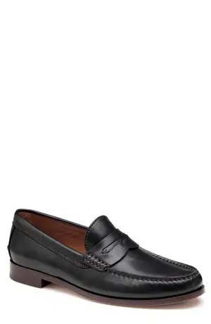 Johnston & Murphy Baldwin Penny Loafer - Black