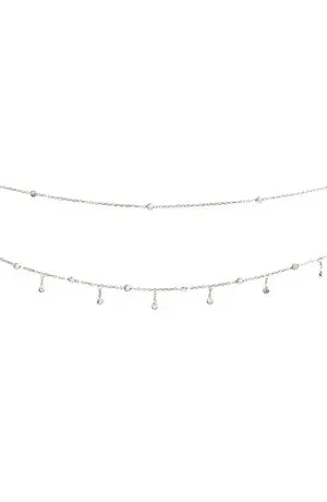 SHYMI Cubic Zirconia Body Chain - Silver