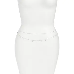 SHYMI Cubic Zirconia Body Chain - Silver