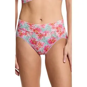 Hanky Panky Print Lace Briefs First Bloom