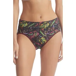 Hanky Panky Print Lace Briefs Floating