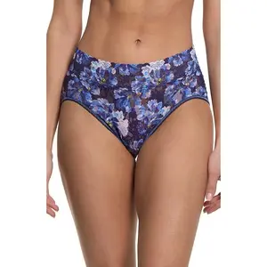 Hanky Panky Print Lace Briefs Nightfall Purple