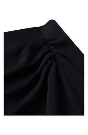 Mango Vent Midi Skirt - Black