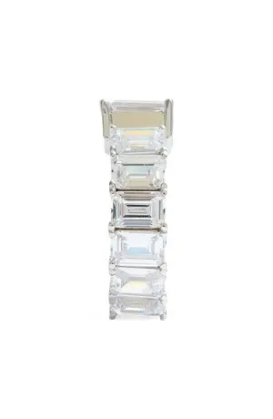 SHYMI Open Cubic Zirconia Band Ring - Silver