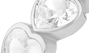 SHYMI Heart Cubic Zirconia Eternity Band - Silver