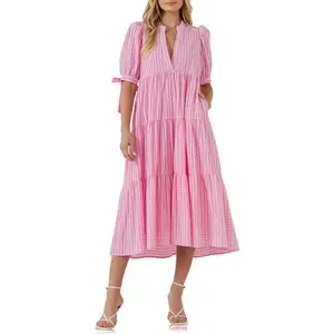 English Factory 3/4 Sleeve Day Dresses