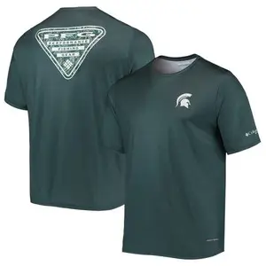Columbia Michigan State Spartans Terminal Tackle Omni-shade T-shirt - Green