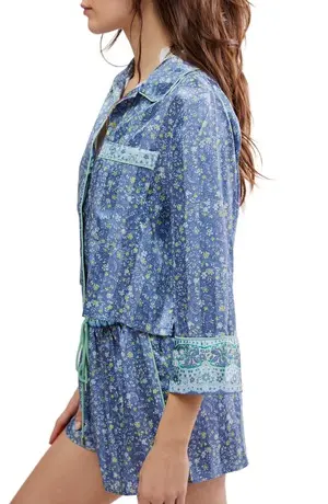 Free People Fp Satin Short Pajamas