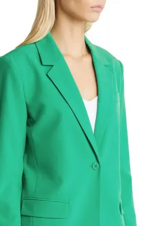 Nordstrom Boyfriend Blazer - Green Bright