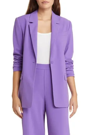 Nordstrom Nordstrom Boyfriend Blazer Purple Lavan