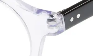 Eyebobs Tv Party 44mm Round Reading Glasses - Clear/black/clear