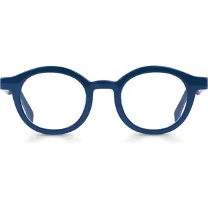 Eyebobs Tv Party 44mm Round Reading Glasses - Navy Blue