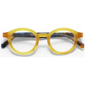 Eyebobs TV Party 44mm Round Reading Glasses Yellow/multi/clear