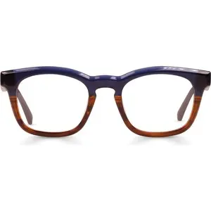 Eyebobs Humble Narrator 50mm Reading Glasses - Navy Amber Crystal / Navy
