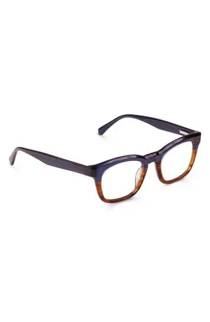 Eyebobs Humble Narrator 50mm Reading Glasses - Navy Amber Crystal / Navy