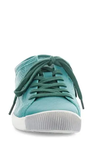 Fly London Ica Leather Sneaker - 048 Petrol Smooth Leather