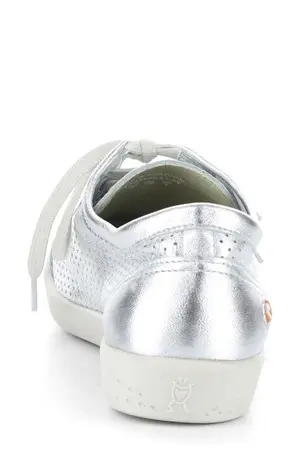 Fly London Ica Leather Sneaker - Silver