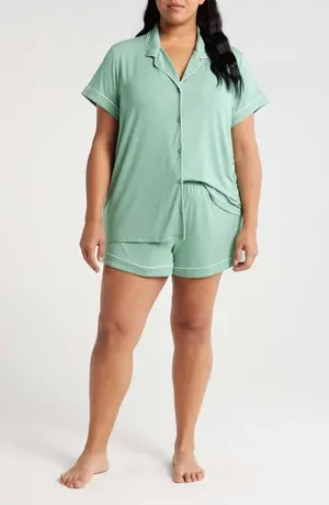 Nordstrom Moonlight Eco Short Pajamas Green Wing