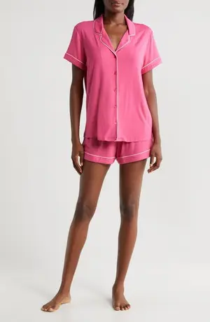 Nordstrom Moonlight Eco Short Pajamas Pink Carmine
