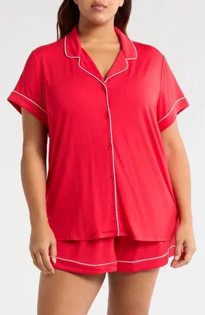 Nordstrom Moonlight Eco Short Pajamas Red Toreador
