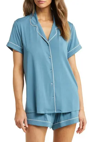 Nordstrom Moonlight Eco Short Pajamas Teal Calypso
