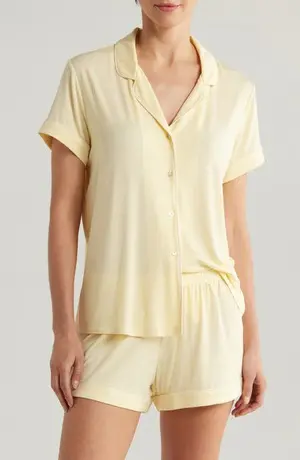 Nordstrom Moonlight Eco Short Pajamas Yellow Soft